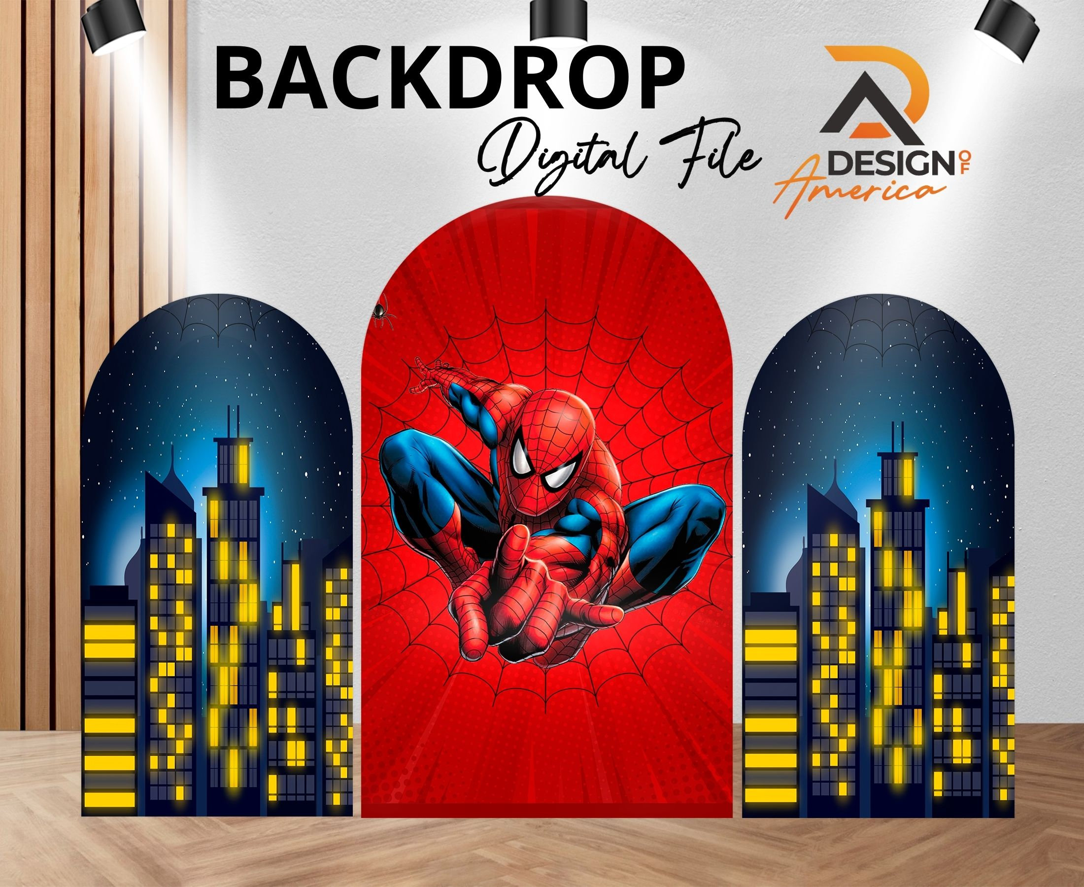 Backdrop Spiderman - Birthday Party Decor, Spiderman Cutout Decor ...