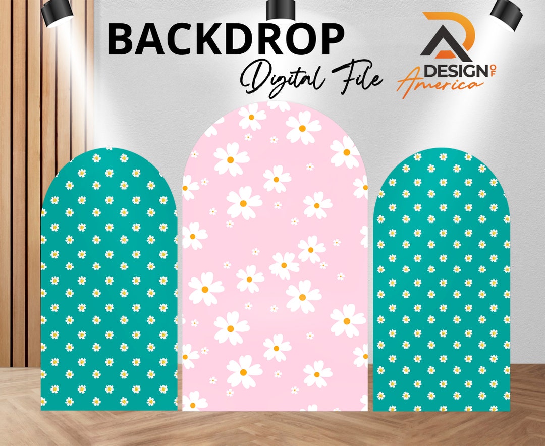 Backdrop Daisy Flower - Daisy Flower Birthday Party Decor,daisy Flower ...