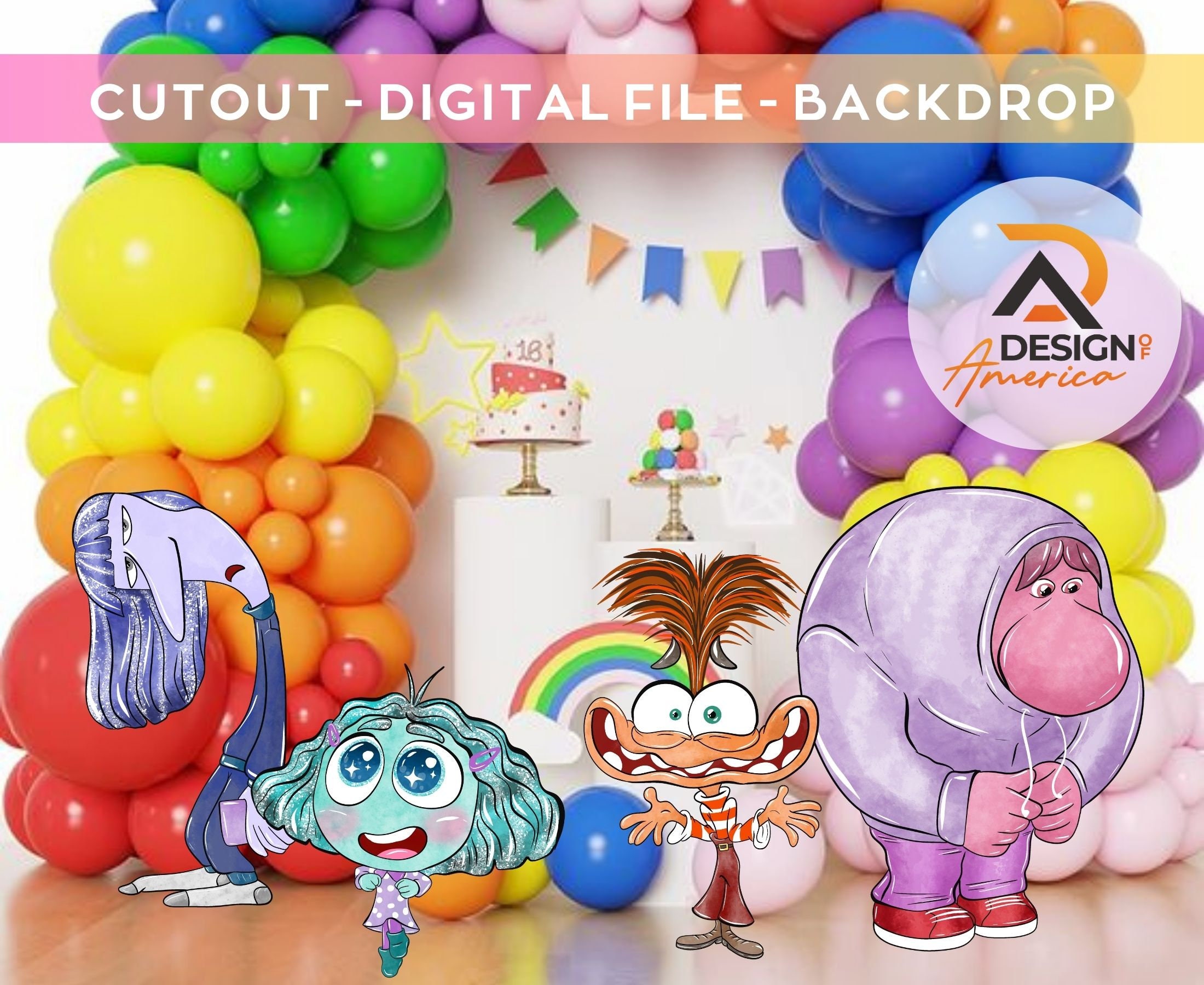 Inside Out Cutout, Inside Out Decoration, Inside Out Decoration Theme ...