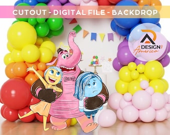 Joy From Inside Out Cutout, Inside Out Decor, Inside Out Decor Theme ...