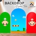 Backdrop Super Mario Bros - Super Mario Bros Birthday Party Decor ...