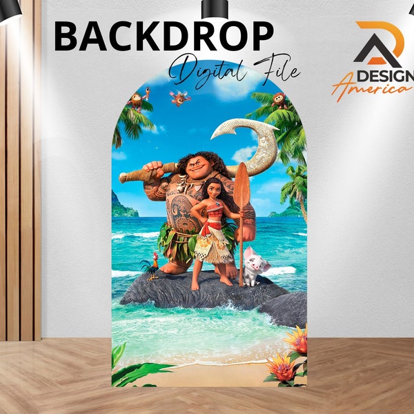 Moana Backdrop - Etsy