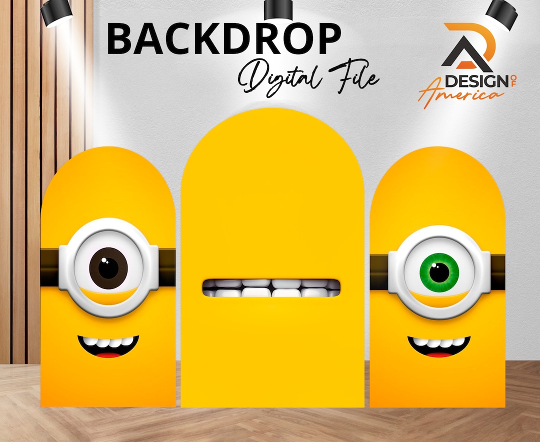Backdrop Minions - Minions Birthday Party Decor, Minions Cutout Decor ...