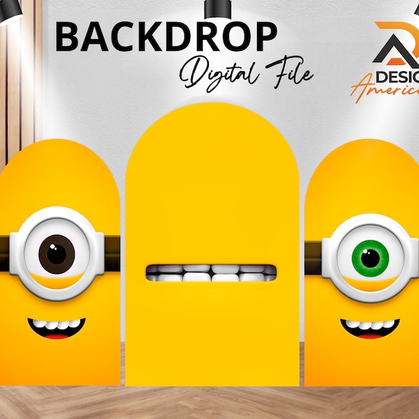 Minion Birthday Party Backdrop - Etsy
