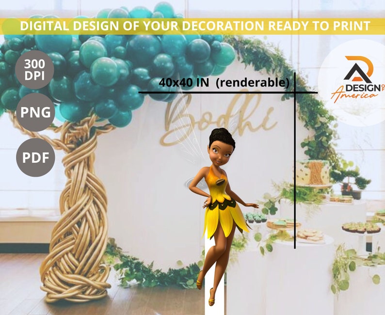 Iridessa Tinker Bell - Cutout, Party Decoration Tinker Bell Theme ...