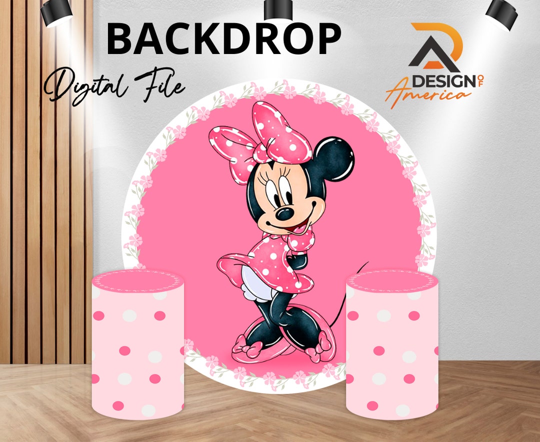 Minnie Backdrops - Prop - Cutout - Bundle- Template - Party Decor ...