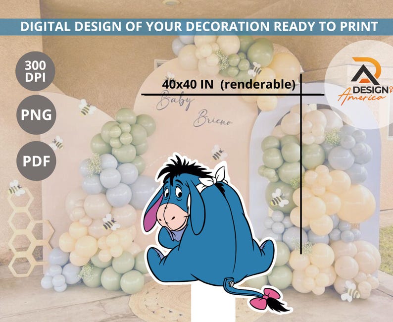 Igor - Winnie Pooh Cutout, Winnie Pooh Decoration, Igor Decoration ...