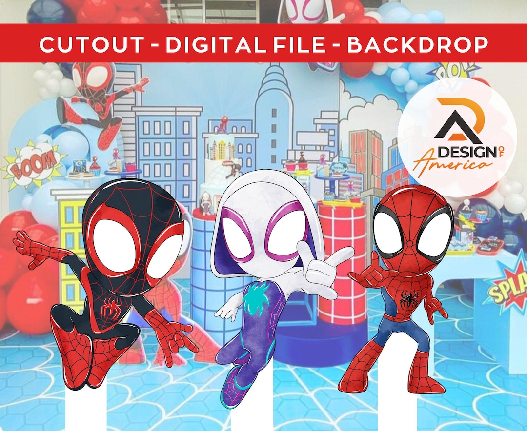 Spidey and His Amazing Friends - Cutout, Spidey Party Decoration Theme ...