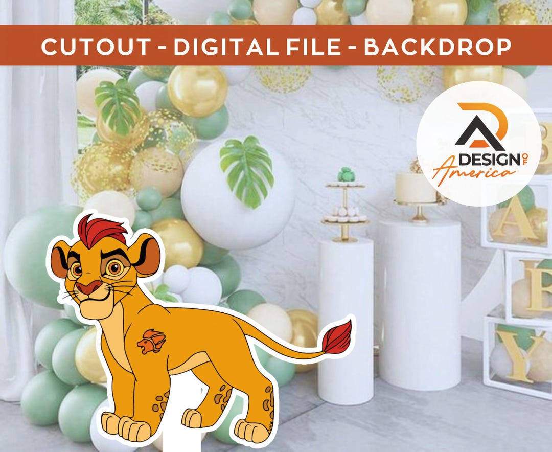 Lion King Cutout, Lion King Decoration, Lion King Simba and Lana Party ...