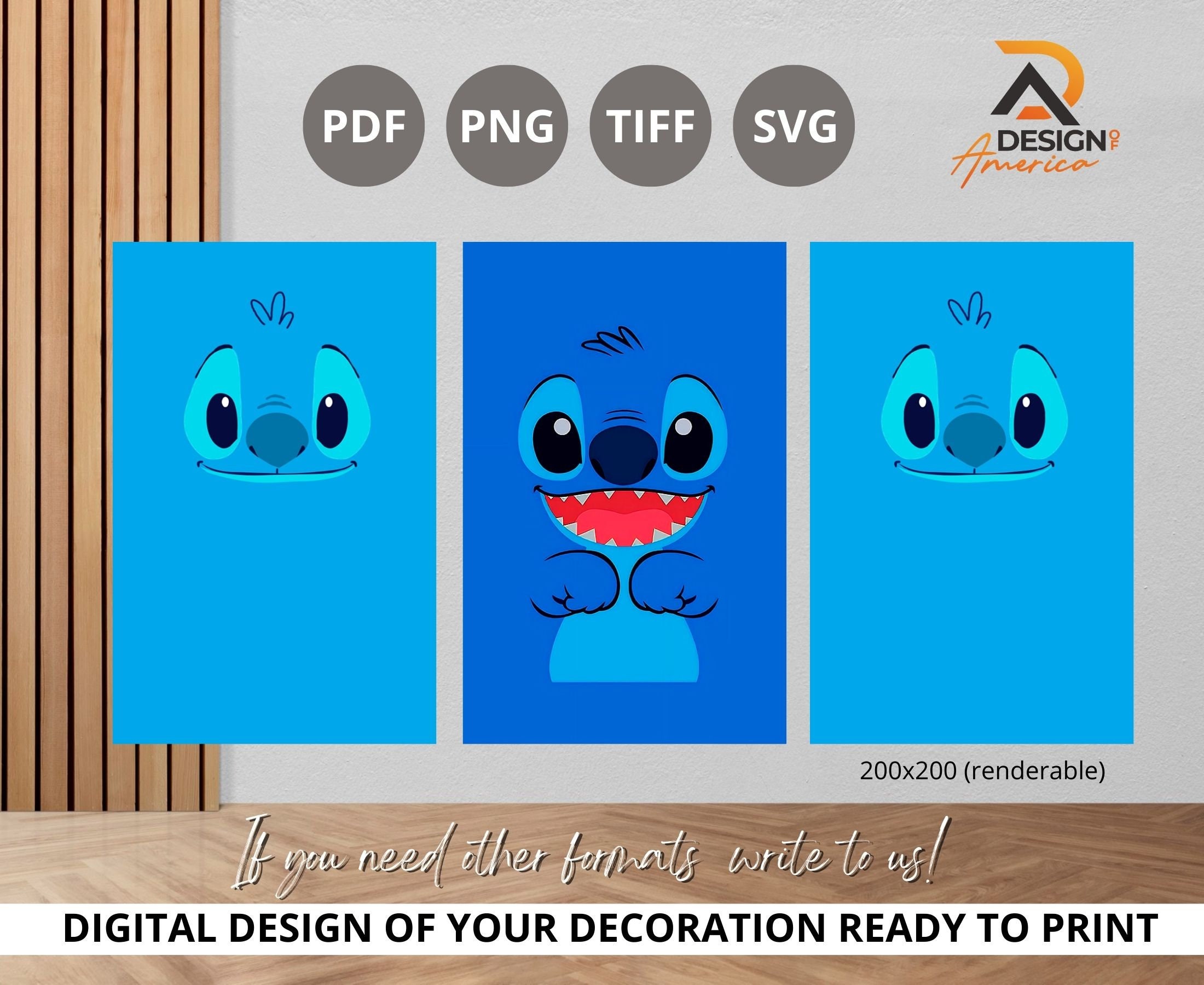 Backdrop Stitch Stitch Birthday Party Decor, Stitch Cutout Decor ...