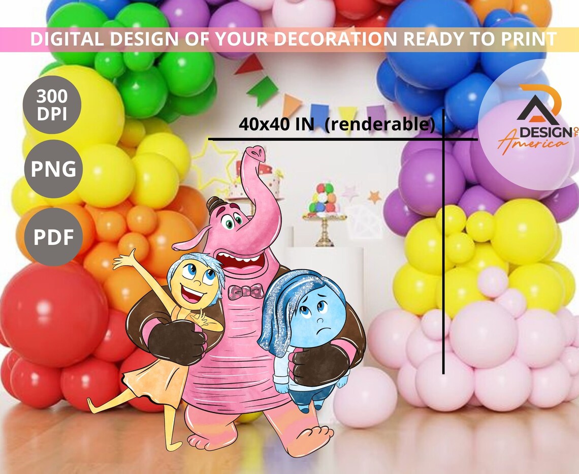 Inside Out Cutout, Inside Out Decoration, Inside Out Decoration Theme ...