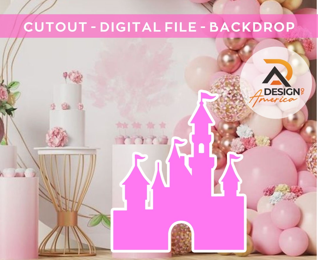 Castle Cutout, Princess Castle Cutout Decoration, Princess Party ...