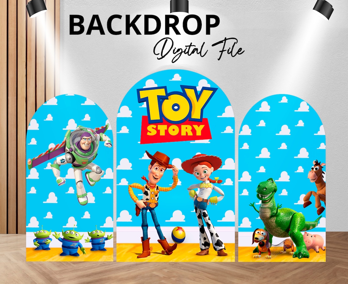 Backdrop Toy Story Toy Story Background for Children's Birthday Party ...