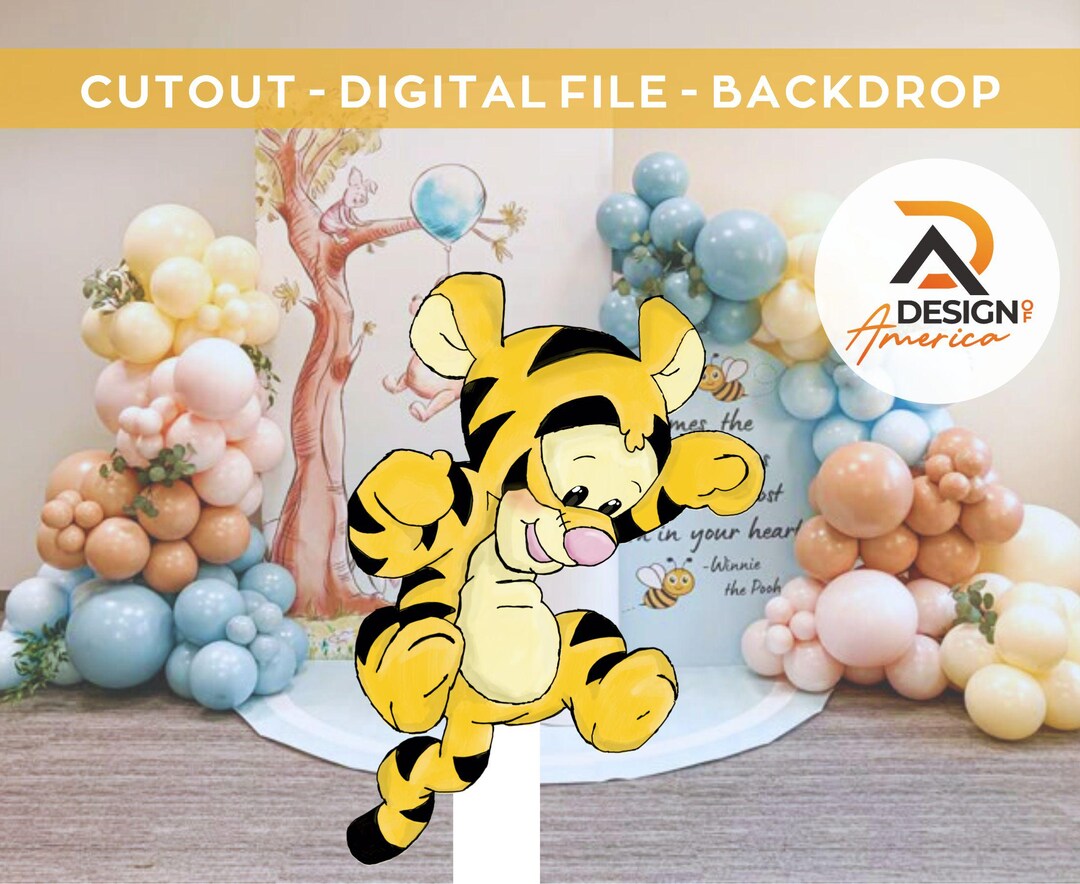 Baby Tigger Winnie the Pooh - Cutout, Party Decoration Theme, Birthday ...
