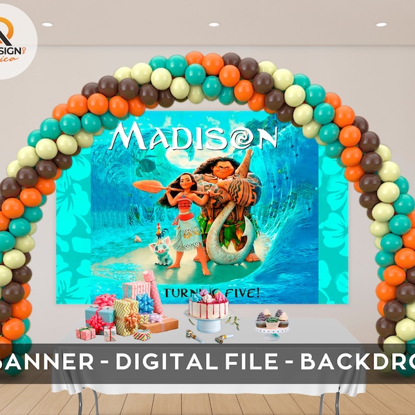 Moana Backdrop - Etsy