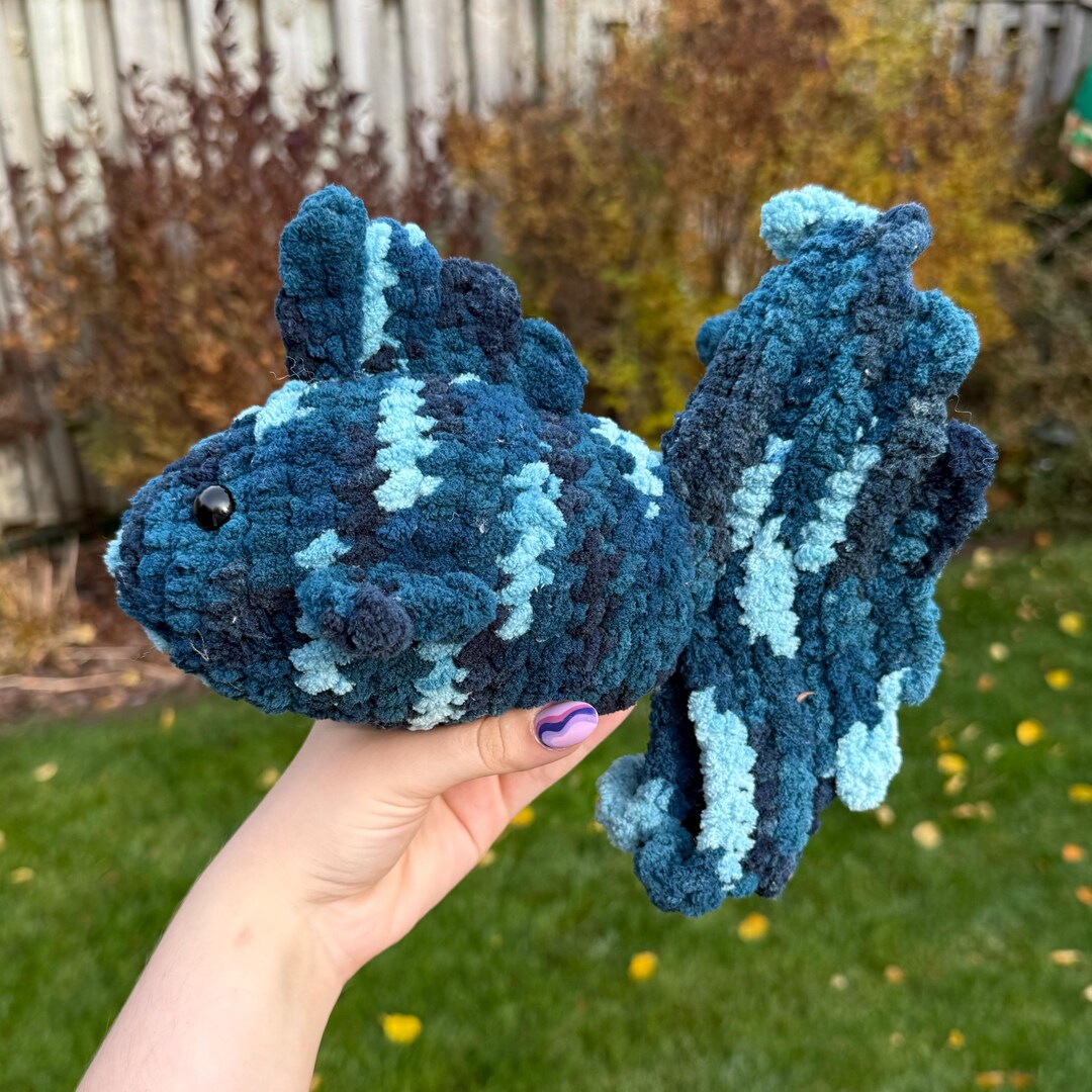 Betta Siamese Fighting Fish Crochet Amigurumi Plushie - Etsy