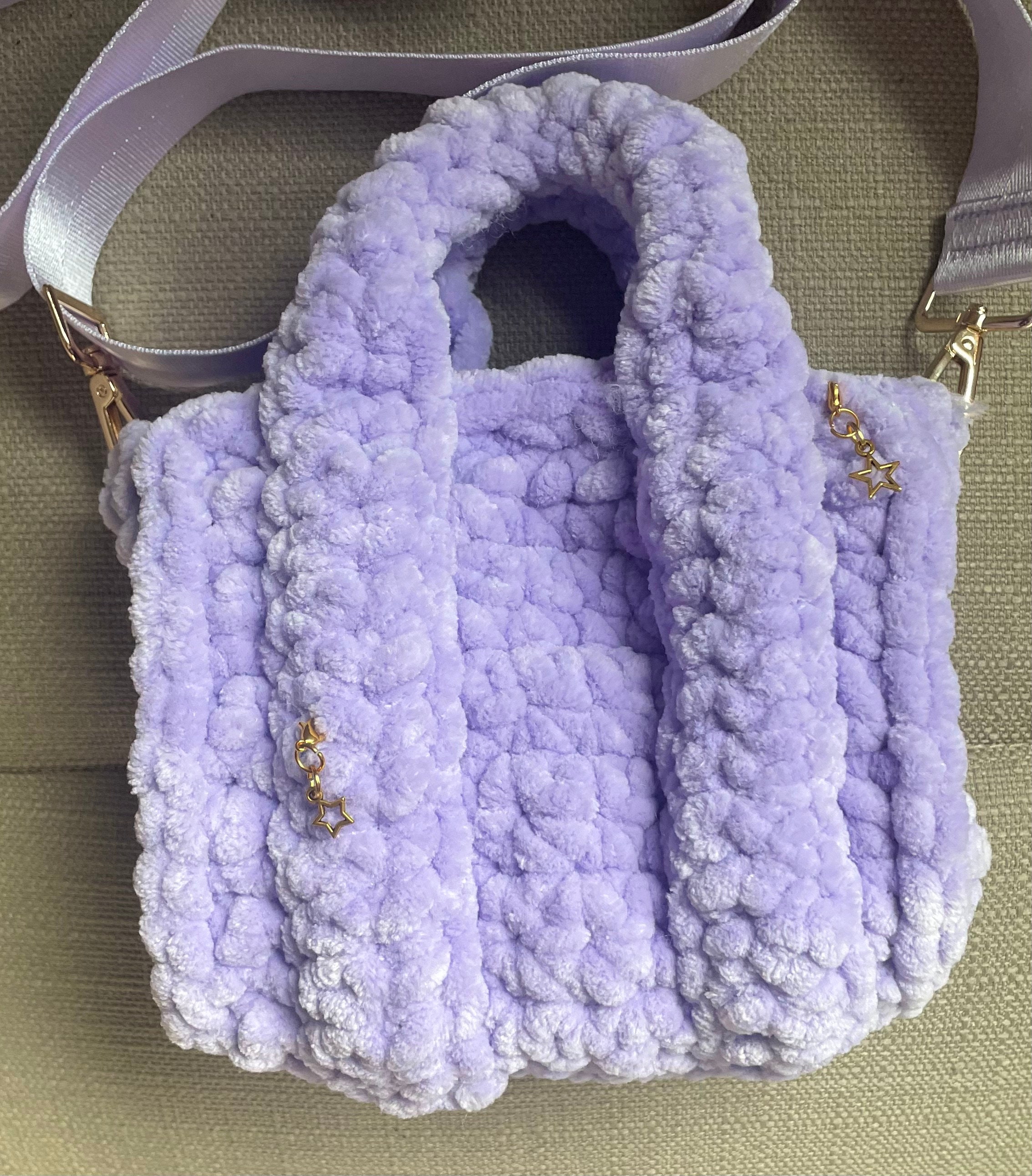 Chunky and Fluffy Crochet Hangbag Purse - Etsy