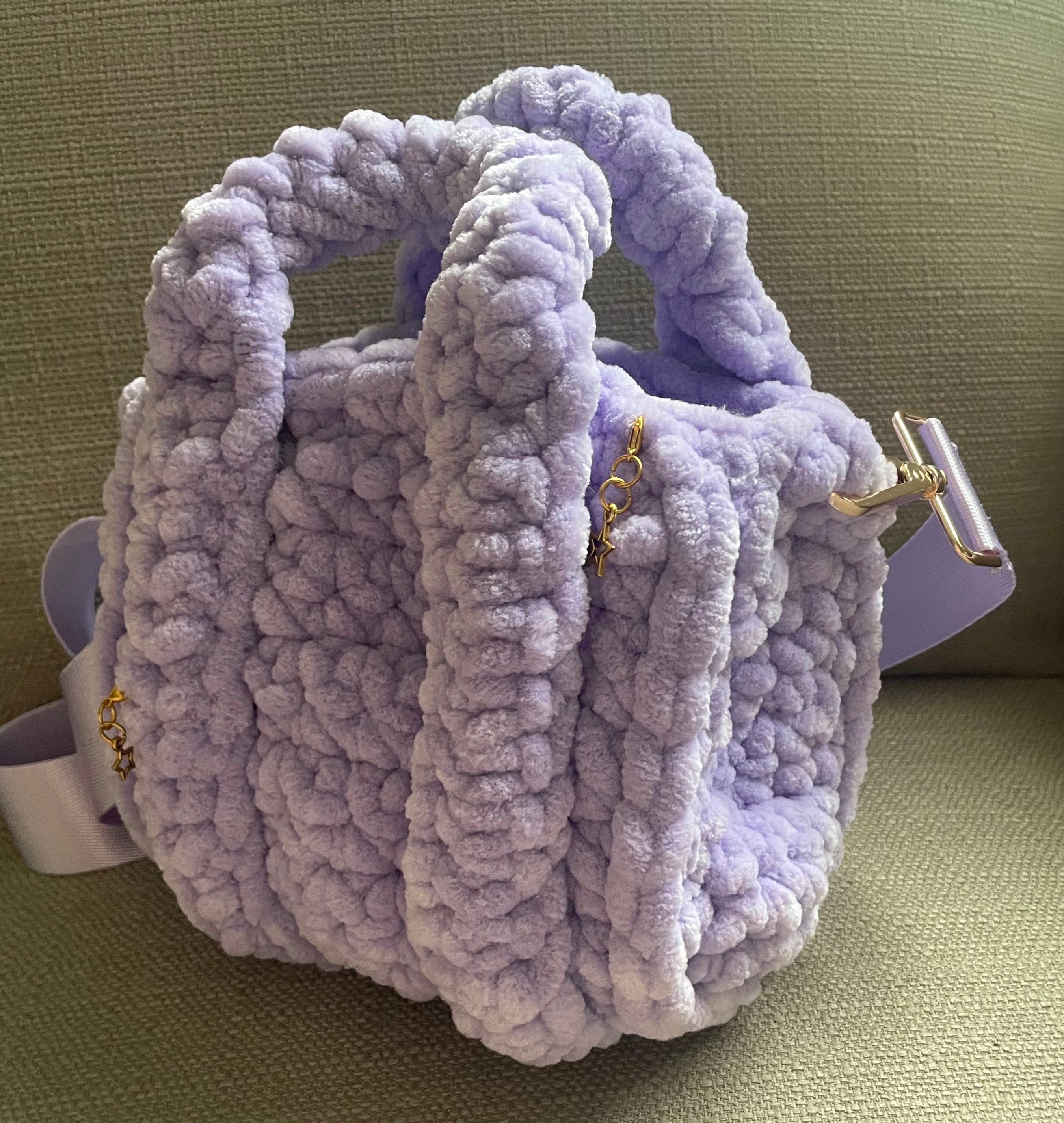 Chunky and Fluffy Crochet Hangbag Purse - Etsy