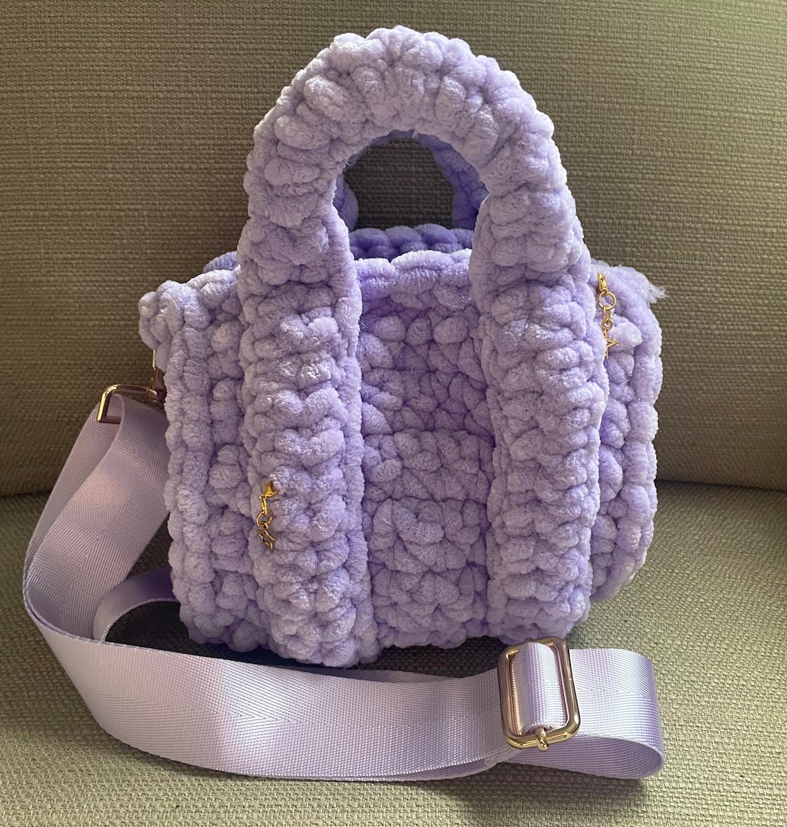 Chunky and Fluffy Crochet Hangbag Purse - Etsy