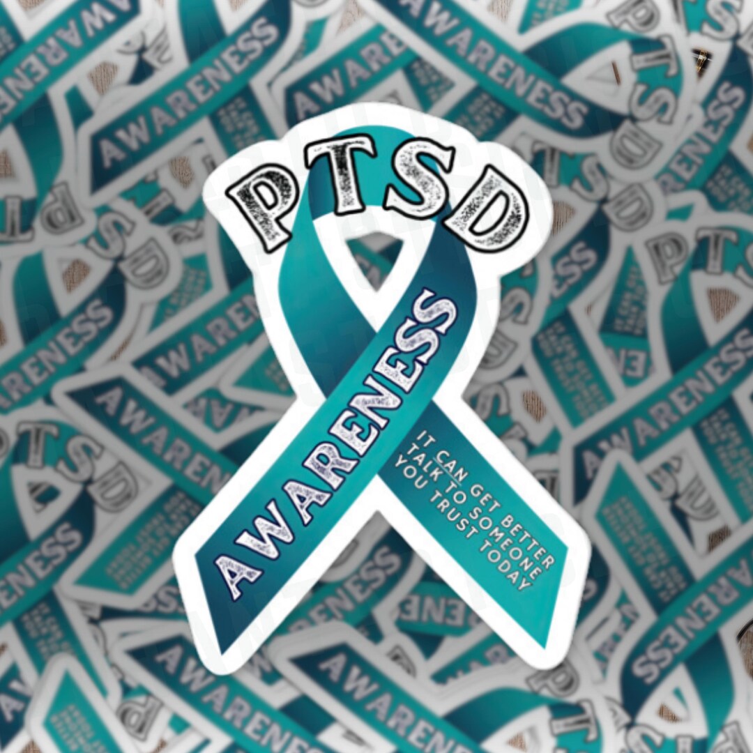 Unique Decal Cute Ptsd Awareness Stickerbomb Sticker Trauma Abuse War ...