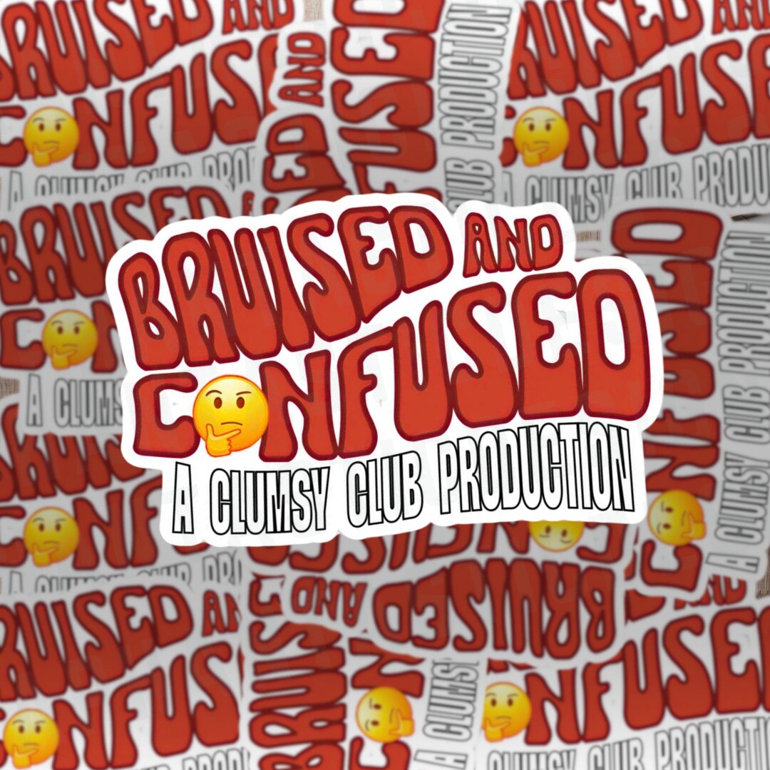 SML Decal FSTRACKING Cute Bruised Confused Clumsy Pain Zebra ...