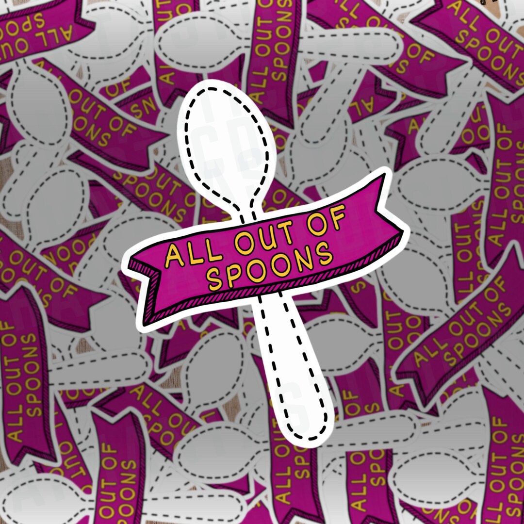 SML Decal FSTRACKING Cute Funny Spoon Spoonies Stickerbomb Chronic Pain ...