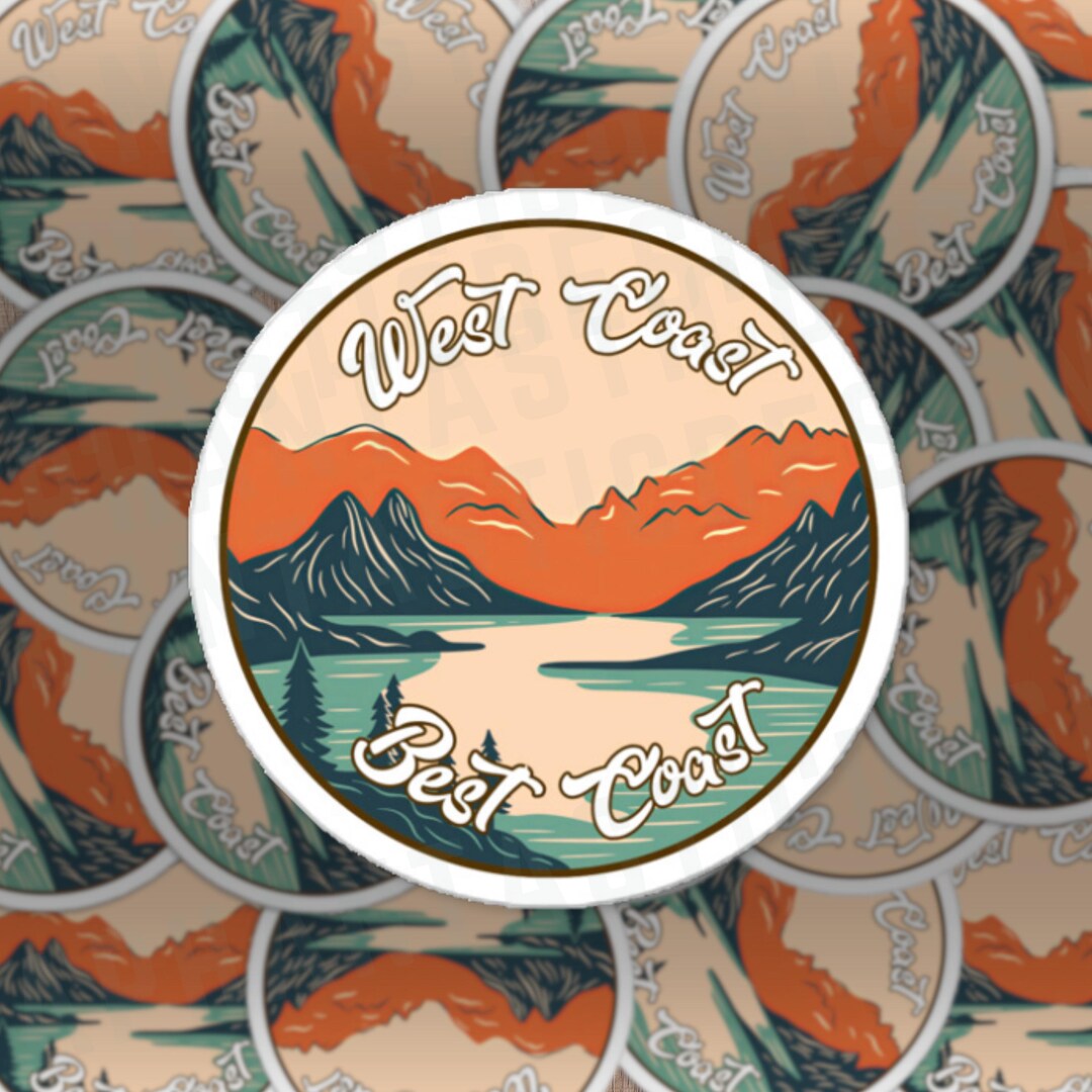 PNW Sticker West Coast Sticker Singles & 5-250 Ct Pack California ...