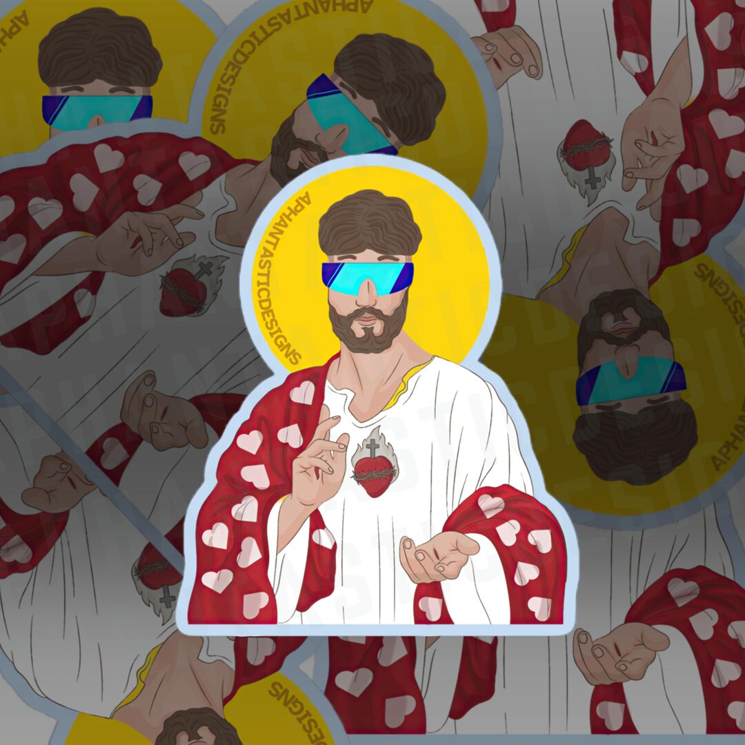 Funny Jesus Sticker Gen Z Sticker Catholic Sticker Alpha Gen Z Slang ...