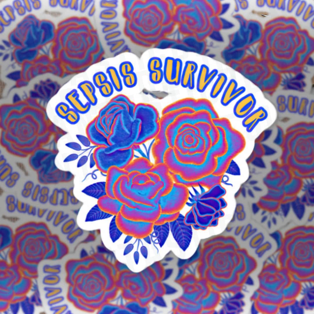 Sepsis Survivor Sticker 1 Pc 50 Pc 100 Pc 250 Pc Chronic Illness ...