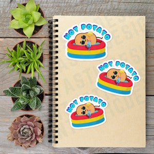 SML Decal FSTRACKING Cute Hot Potato Ehlers Danlos Funny Summer Sticker ...
