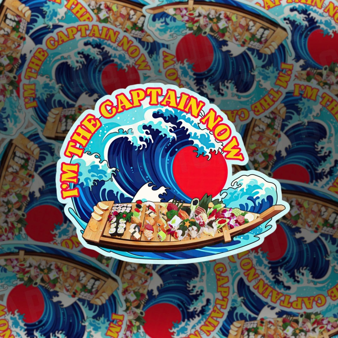 Sushi Stickersingles & 5-250 Ct Funny Wave Kanagawa Japan Japanese Food ...