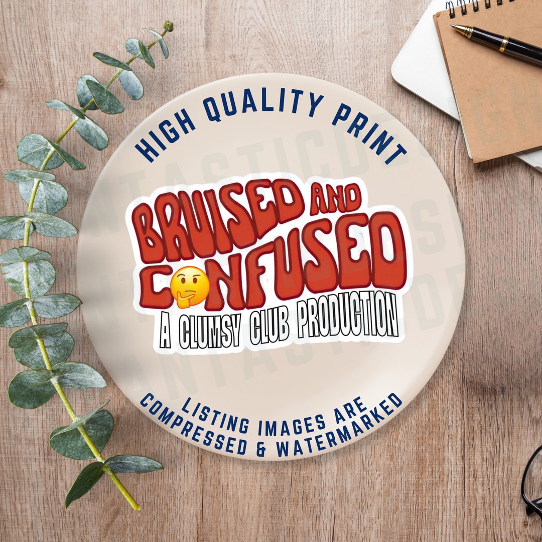 S/M/L Cute Decal Bruised Confused Clumsy Stickerbomb Pain Zebra ...