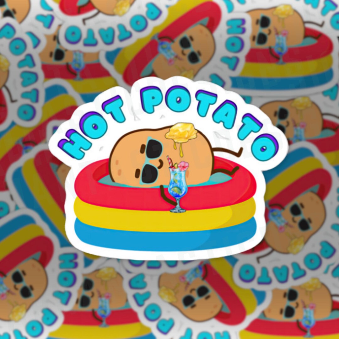 SML Decal FSTRACKING Cute Hot Potato Ehlers Danlos Funny Summer Sticker ...