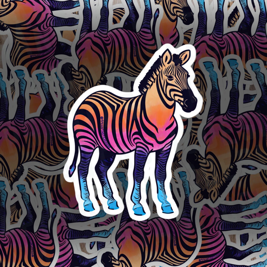 Zebra Sticker Eds Sticker Pump Sticker Singles & 5-250 Ct Rainbow Rare ...