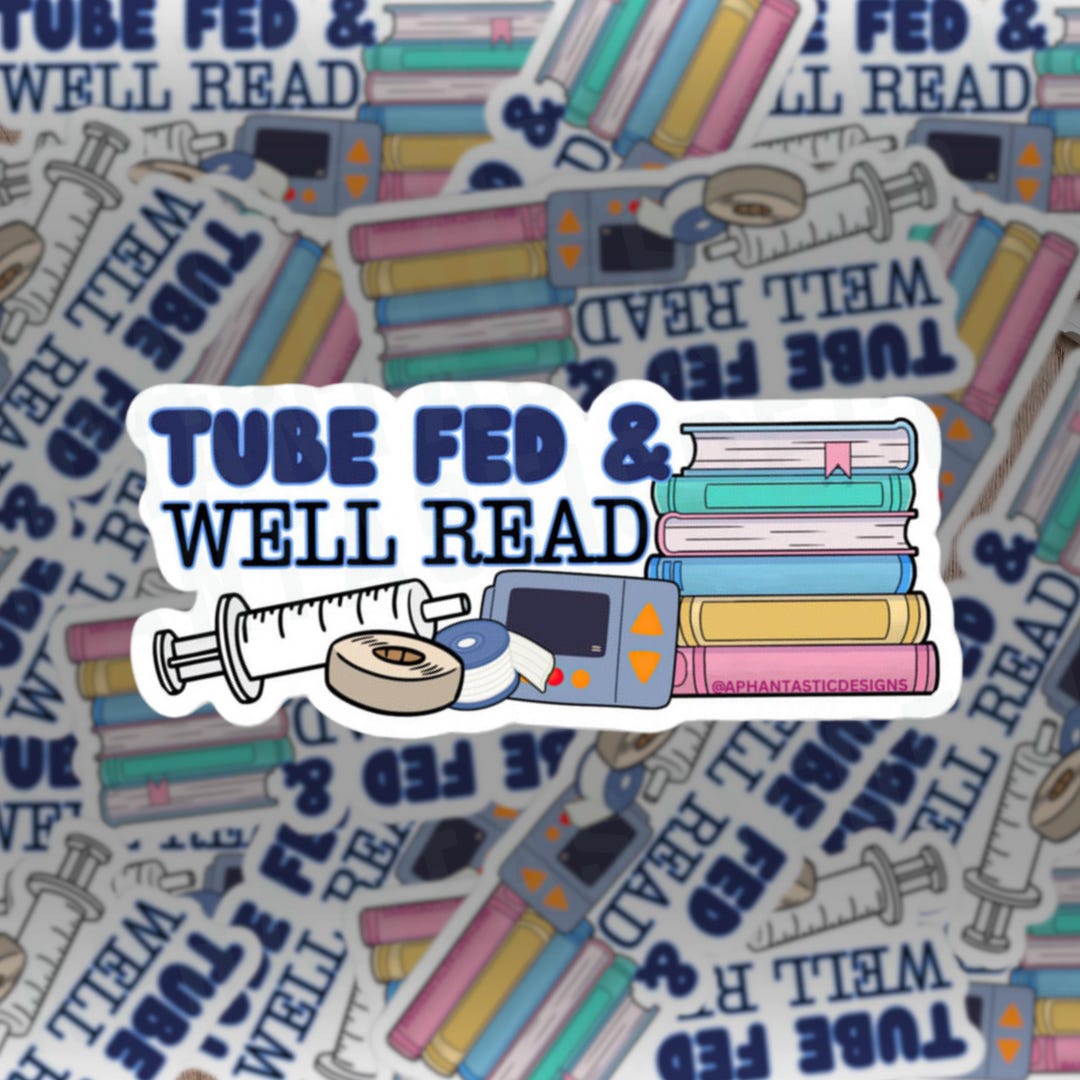 Tubie Sticker Feeding Tube Chronic Illness Sticker Singles & 5-250 Ct ...