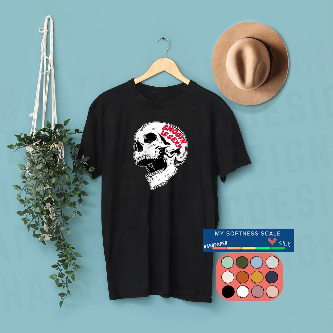 Cute Funny Smooth is Sexy Bald T-shirt Soft Graphic Tee Shave Shaved ...