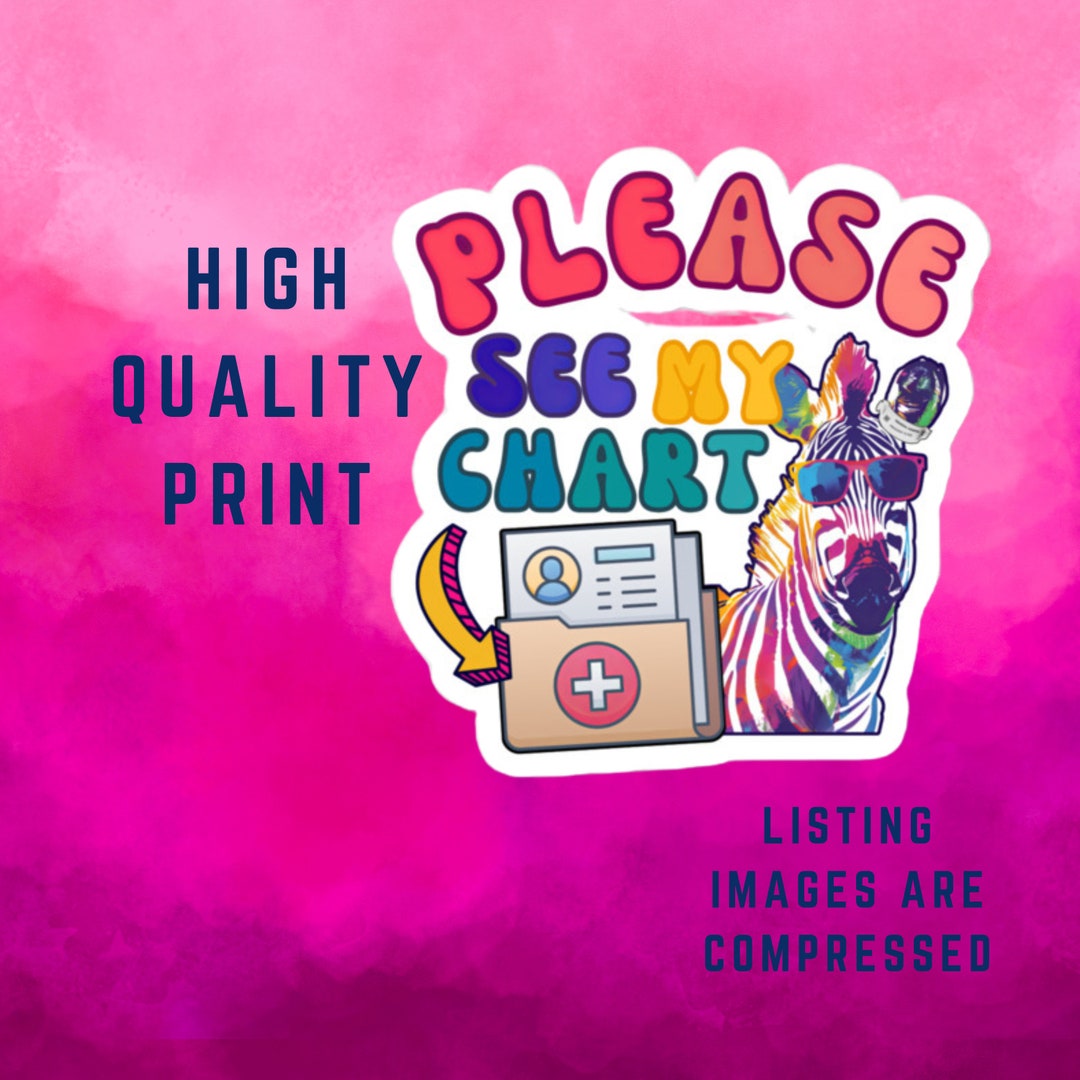 S/M/L Cute See My Chart Disability Medically Complex Bubble Free ...
