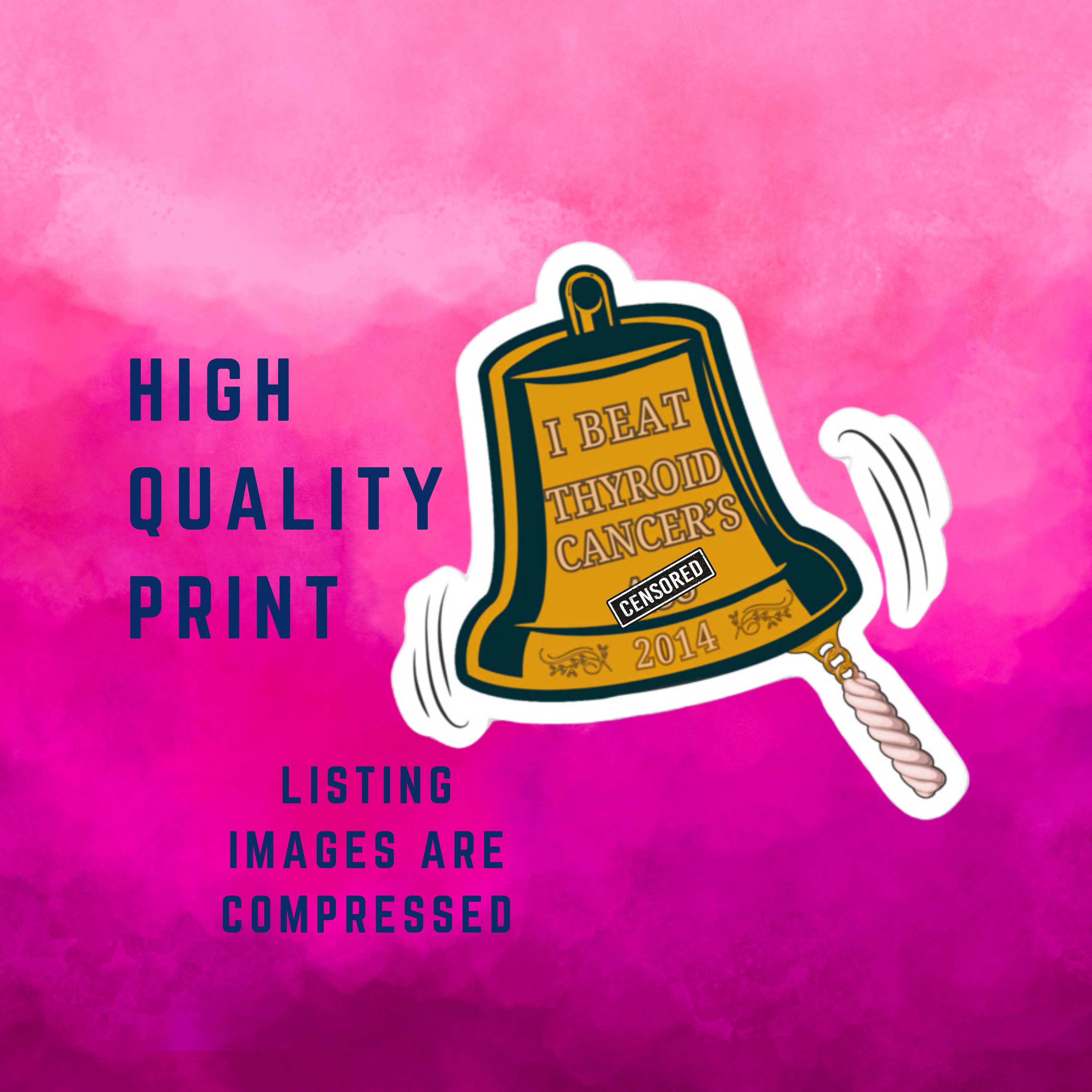 S/M/L Cute Cancer Survivor Bubble Free Stickerbomb Decal Pain Chemo ...