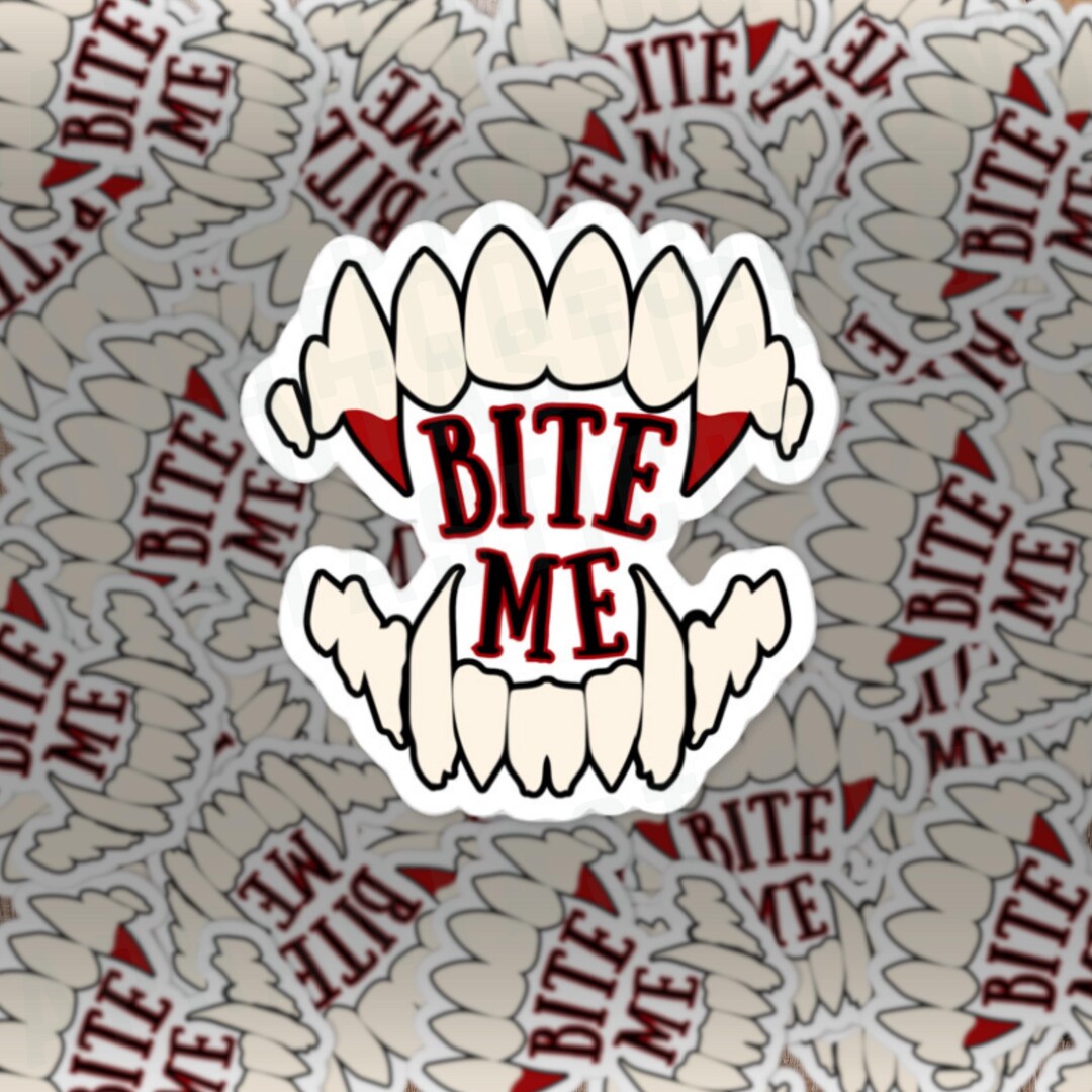 SML Decal FSTRACKING Cute Bite Me Vampire Halloween Spooky Vamp Dracula ...