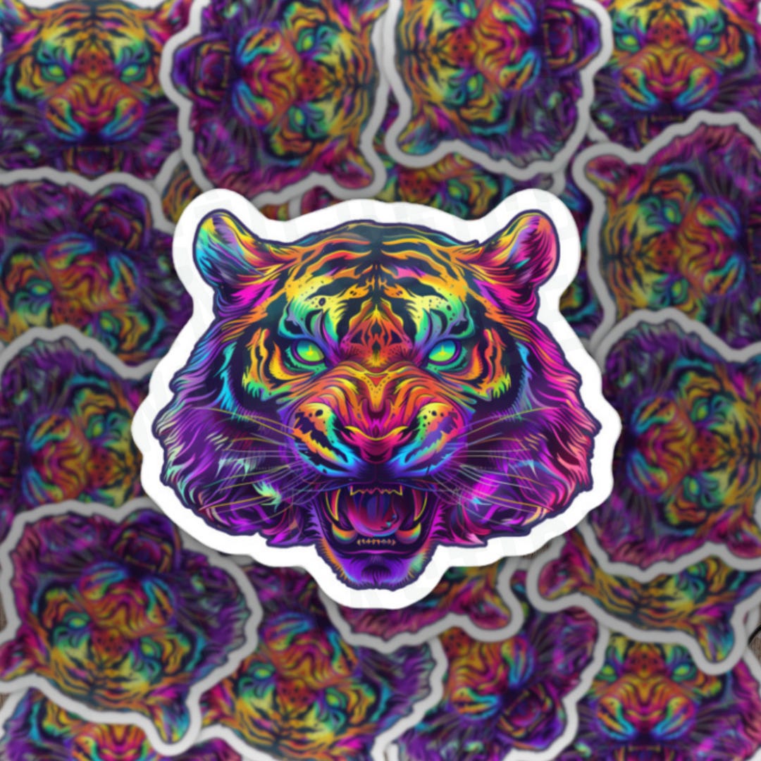 SML Decal FSTRACKING Cute Space Tiger Stickerbomb Psychedelic Cool ...