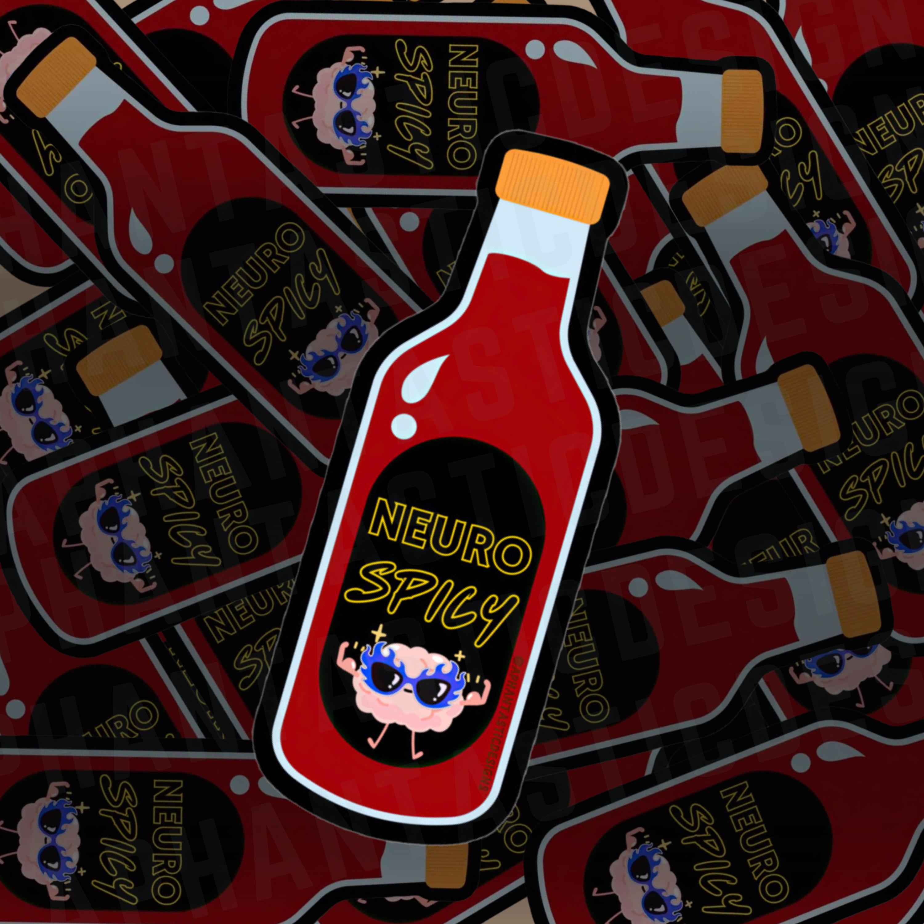 Neurospicy Sticker Neurodiverse Sticker Singles & 5-250 Ct Funny Hot ...