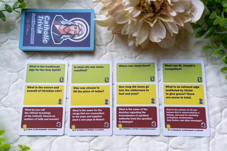 Catholic Trivia Game - Etsy