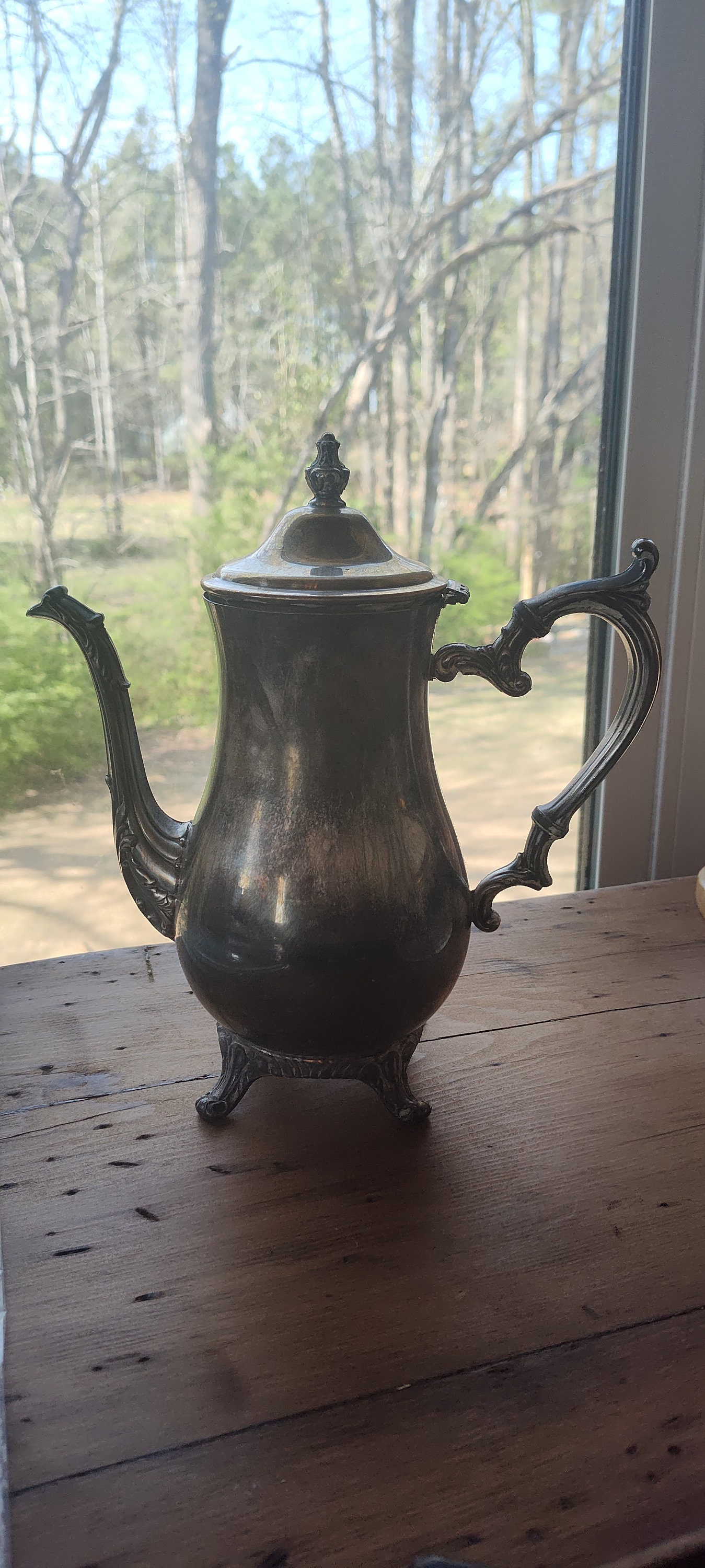RARE Find Antique Wm Rogers Vintage Tea/coffee Pot With Hinged Lid ...
