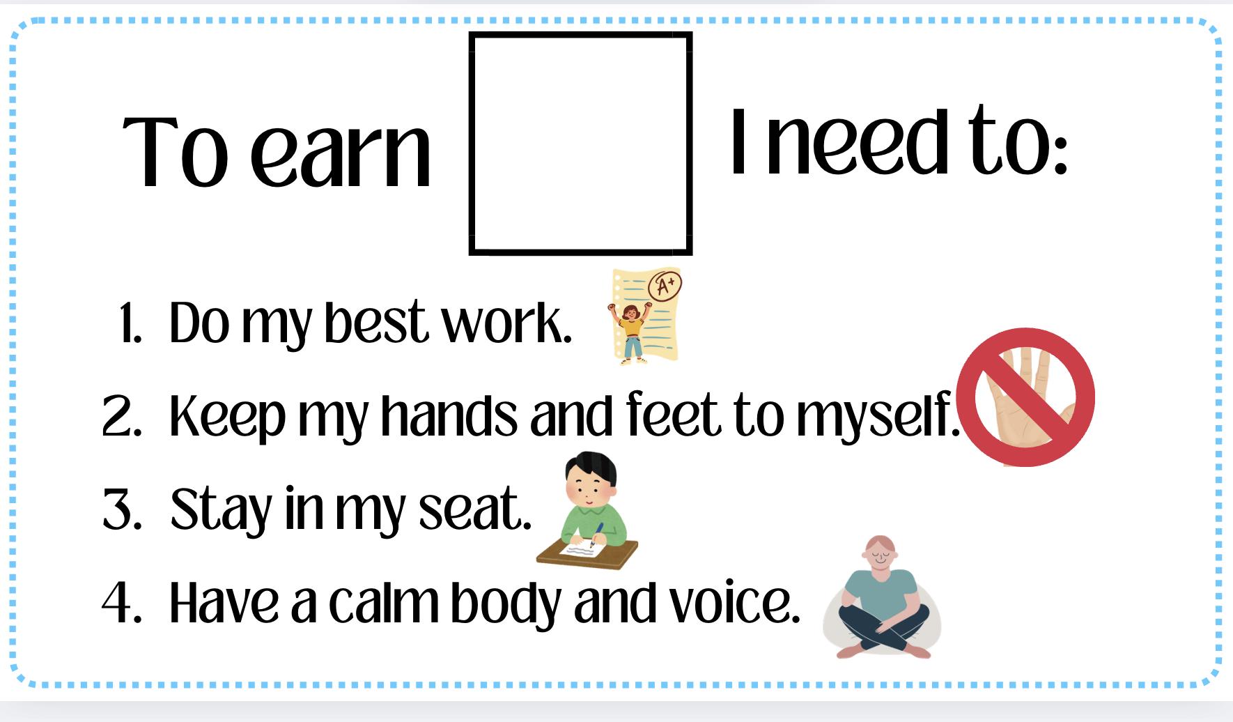 Behavior Chart | Visual Behavior Chart | Positive Reinforcement | Star ...