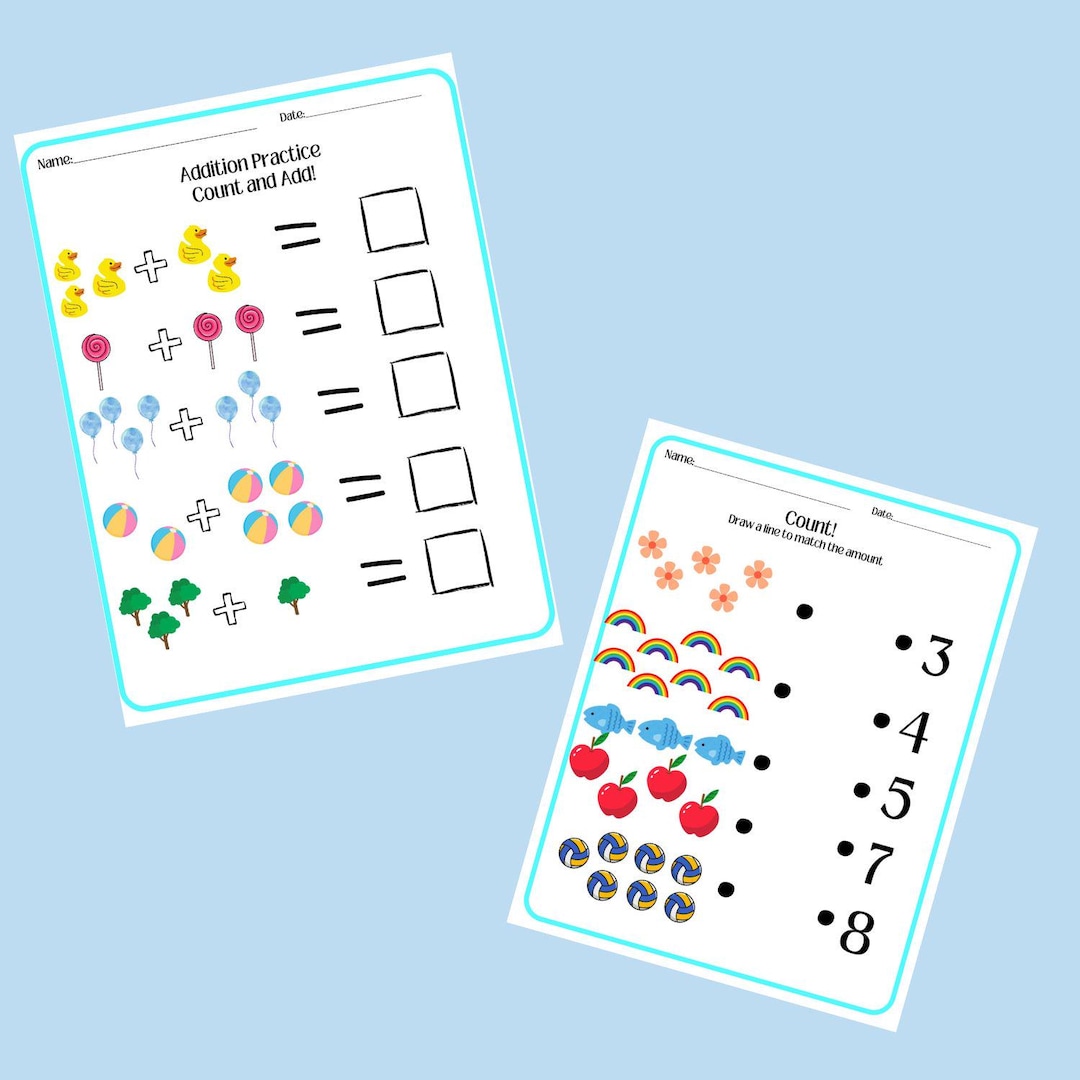 Math Worksheets | Math Worksheets With Visuals | Math Worksheets for ...