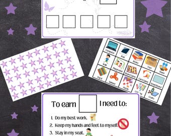Behavior Chart | Visual Behavior Chart | Positive Reinforcement | Star ...