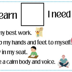 Behavior Chart | Visual Behavior Chart | Positive Reinforcement | Star ...