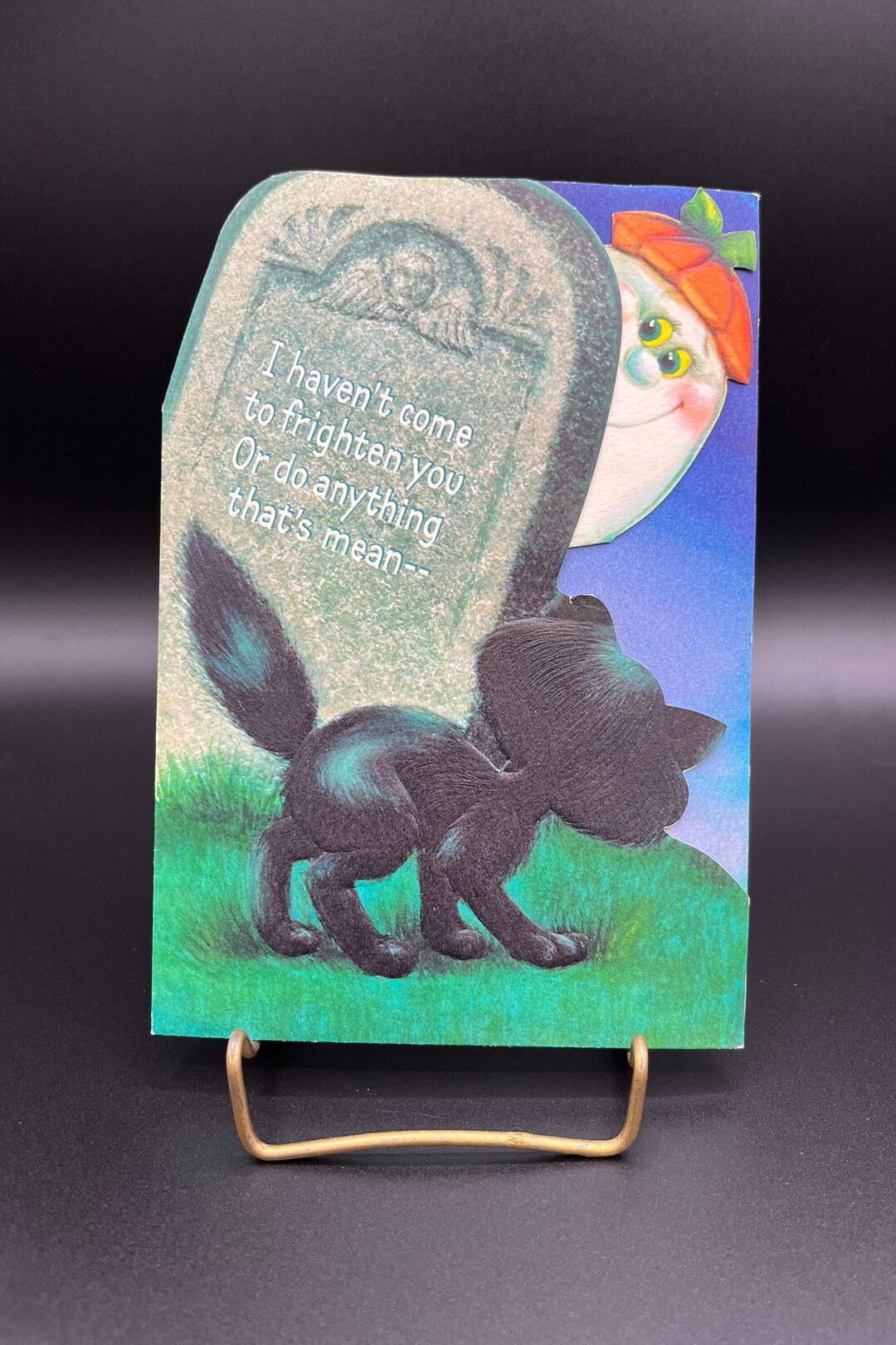 Vintage Hallmark Halloween Pop up Greeting Card With Black Cat Ghost ...