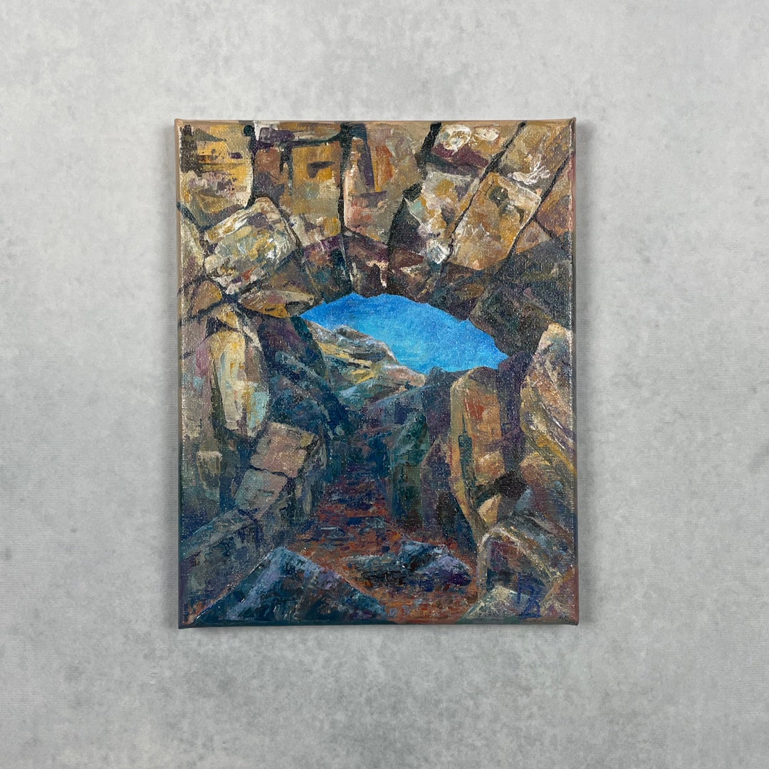 Pothole Arch... Original Acrylic Landscape Painting on Canvas - Etsy
