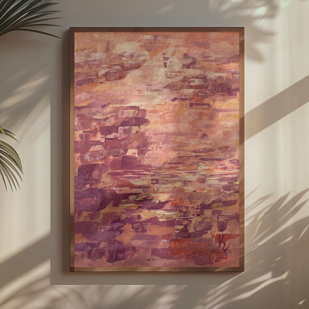 Velvet Sunset. Wall Art, Decor, Original Signed Sunset Landscape ...